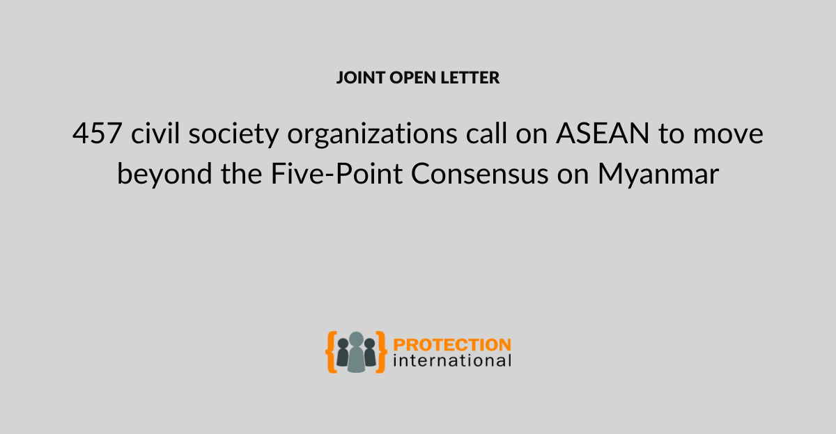 457 Civil Society Organizations Call On Asean To Move Beyond The Five