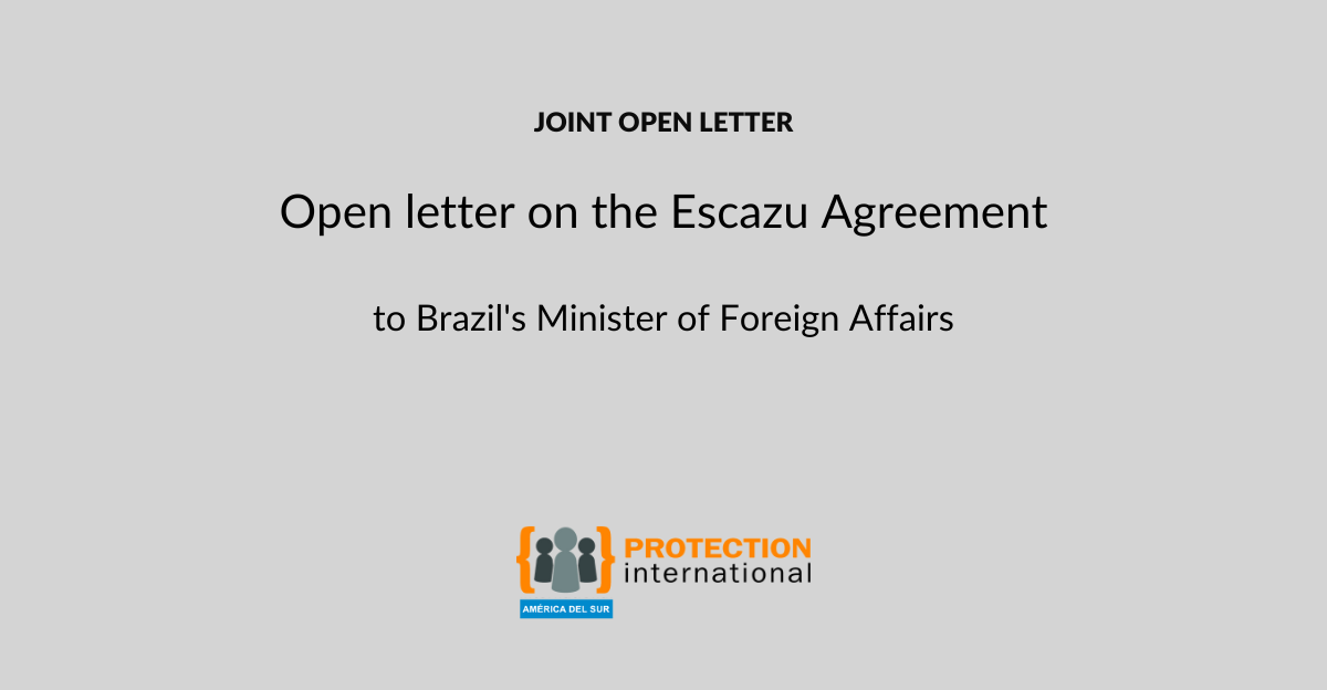 Brazil: Open letter on the Escazu Agreement